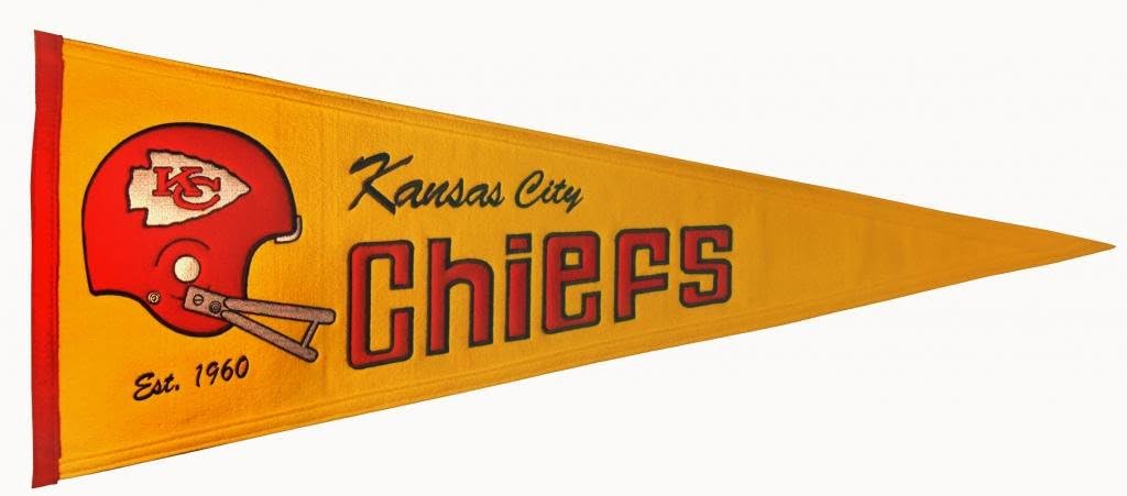 Amazon.com : Kansas City Chiefs NFL Throwback" Pennant (13"x32 ...