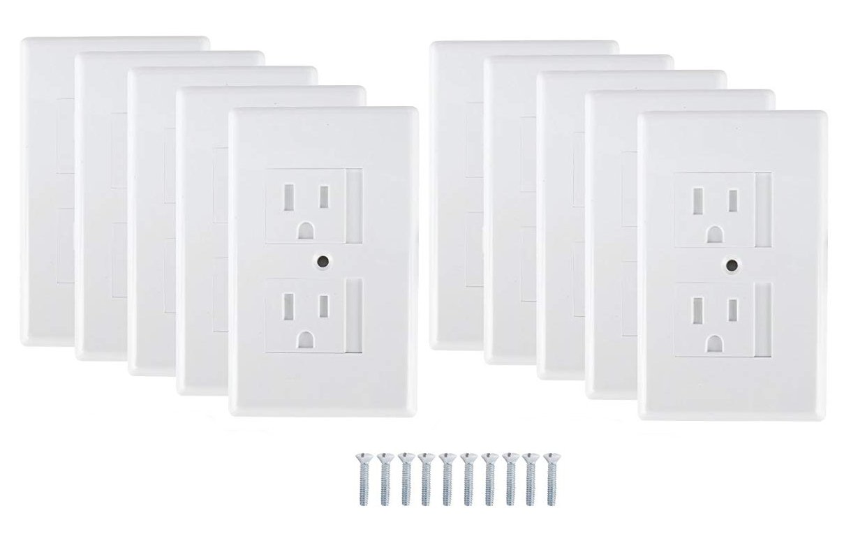 Snapklik.com : Mommys Helper Safe Plate Electrical Outlet Covers Standard