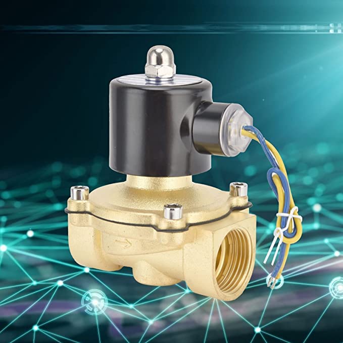 Soltairejaco Brass Electric Sølenoid Valve 220v 3/8" Normal Closed ...