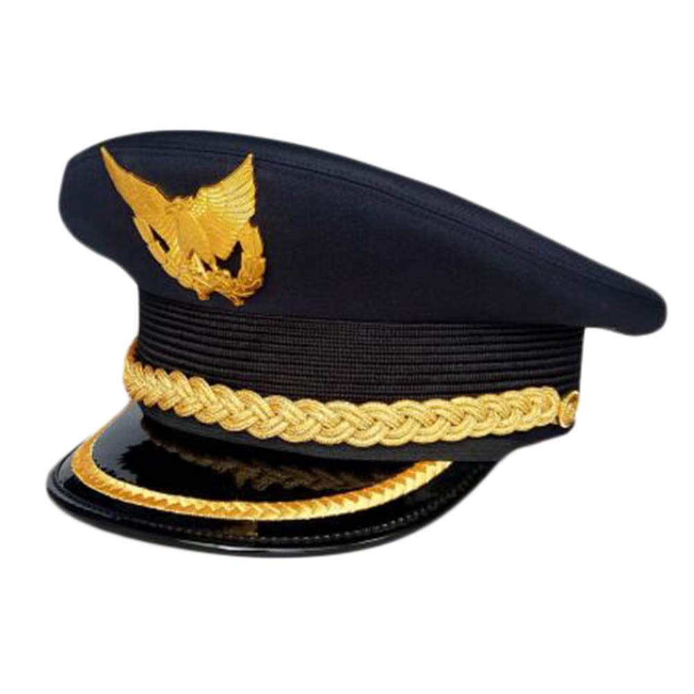 Buy Wukong Paradise Aircraft Captain Cap Uniform Aviation Cap Railway ...