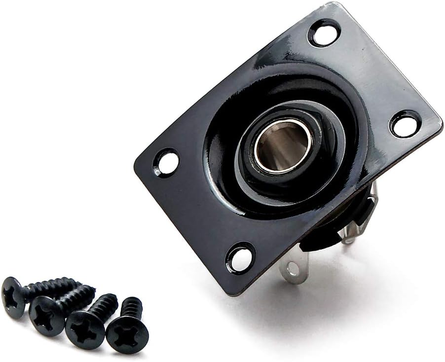 Amazon.com: WLDJXLGL Metal 1/4" Guitar Output Jack Plate Input Jack ...