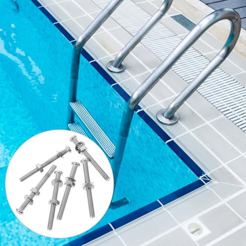 Toddmomy Swimming Pool Accessories Bolts Pool Screws Ladder Replacement ...