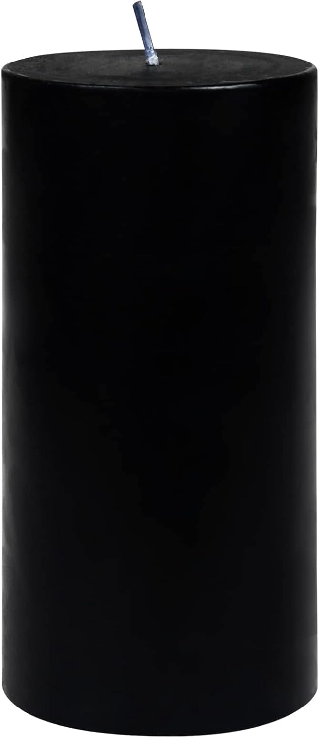 Amazon.com: 6 Inch Black Pillar Candle : Home & Kitchen