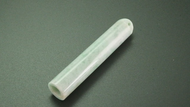 Watch Round Column Green Natural Jadeite Jade Pendant on Amazon Live