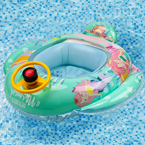 Snapklik.com : Inflatable Airplane Swimming Float For Kids, Baby Swim Float