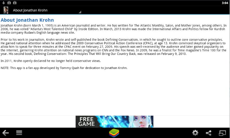 Jonathan Krohn:Amazon.com:Appstore for Android