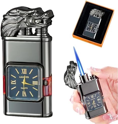 Amazon.com: Torch Lighter, Relief Dragon Design Magic Dual Flame ...