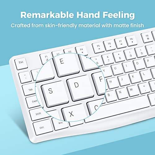 Snapklik.com : Lovaky Wireless Keyboard, 24G Ergonomic Wireless ...