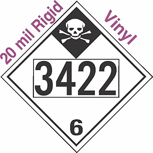 GC Labels-R335c3422, Inhalation Hazard Class 6.1 UN3422 20mil Rigid ...
