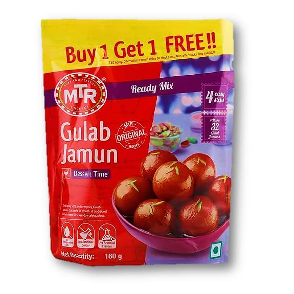 MTR Instant Mix Gulab Jamun, 175g (Buy 1 Get 1 Free) : Amazon.in ...