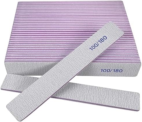 Amazon.com : Nail Files (24 Pack), 100/180 Grit Emery Boards Nail File ...