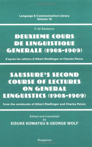 Amazon.com: Saussure's Second Course of Lectures on General Linguistics ...