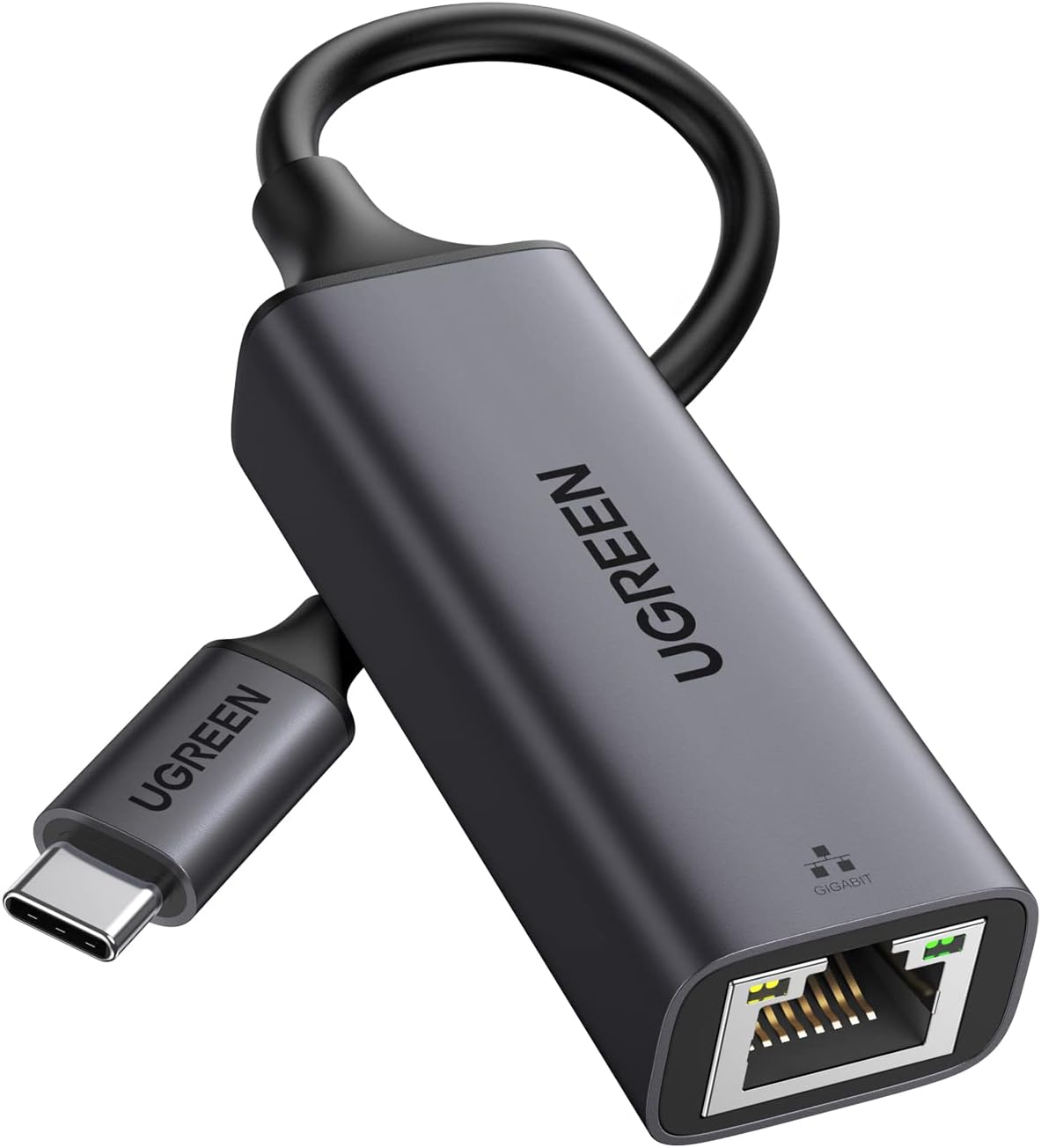 uni Adaptador USB C a Ethernet, Rápido RJ45 a Tipo-C Adaptador de Red ...
