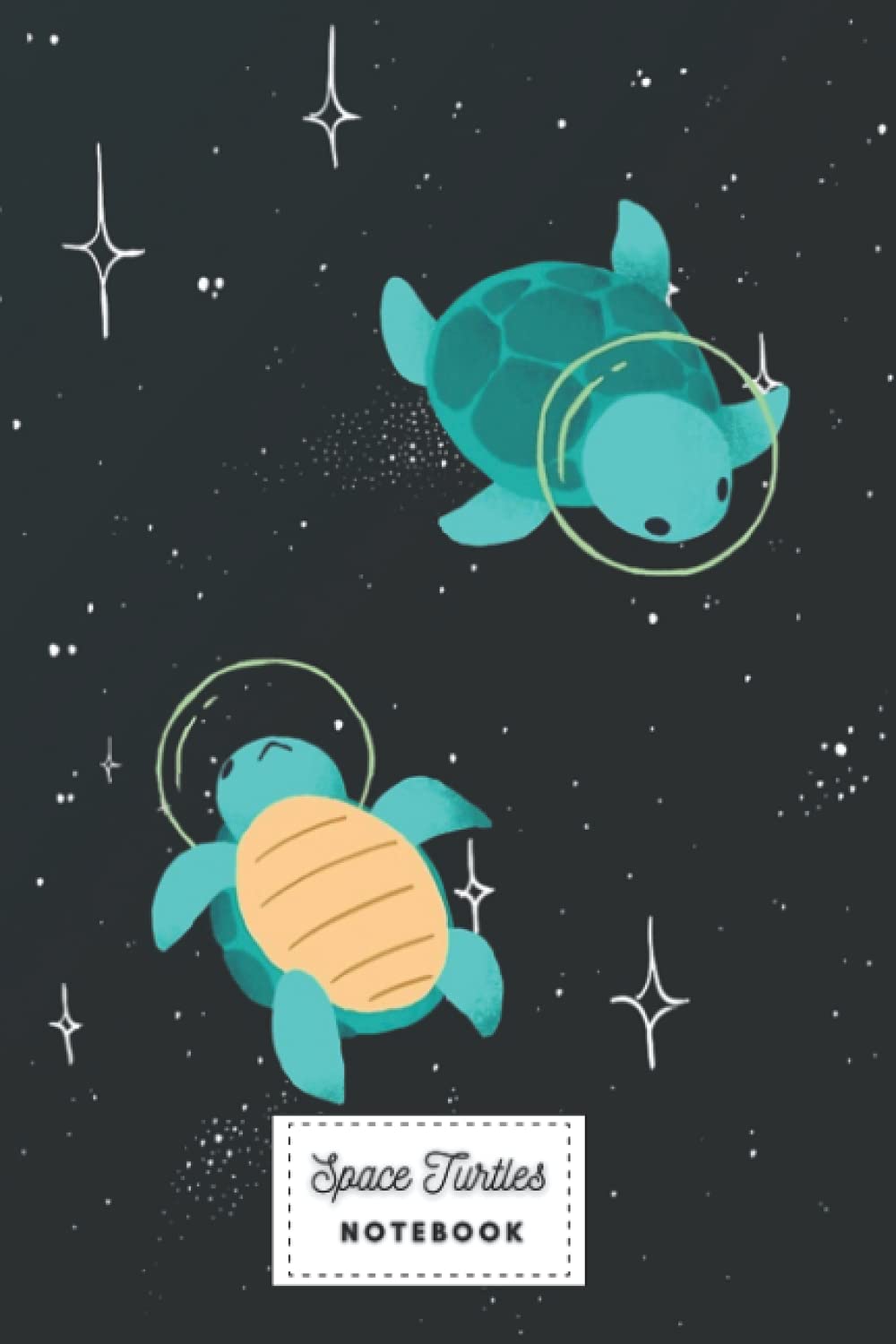 Space Turtles Notebook: Lined journal for turtle, spaceship, astronaut ...