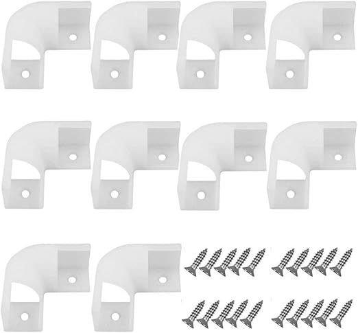 HAMRVL Led Aluminum Channel Corner Kit for Led Strip Lights L Shape ...