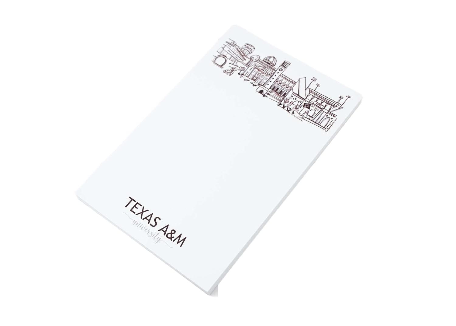 Amazon.com: Texas A&M University Campus Paper Skyline Notepad - College ...