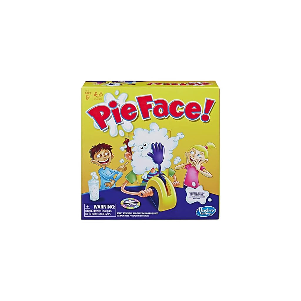 Hasbro Gaming Pie Face Game | Whipped Cream Family Board Game for Kids ...