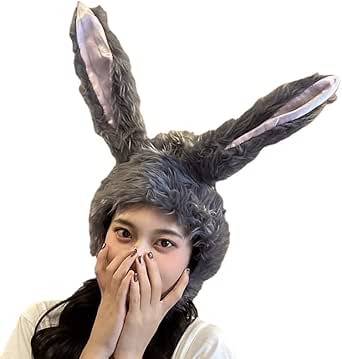 Amazon.co.jp: HEHW ウサギ かぶりもの コスプレ うさぎ 帽子 うさ耳 キャップ ハロウィン 仮装 パーティー コスチューム ...