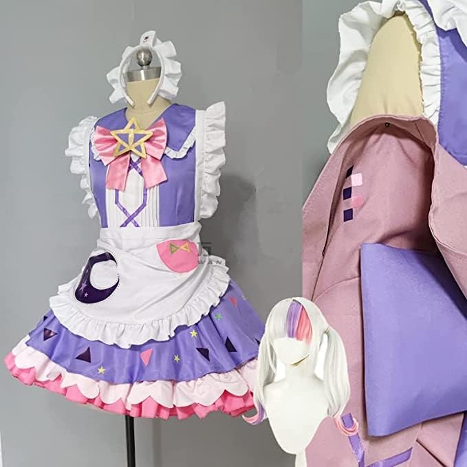 Amazon.co.jp: [WANFU] 紫咲シオン メイド服 コスプレ衣装+コート付き+ウィッグ（靴別売り） : ホビー