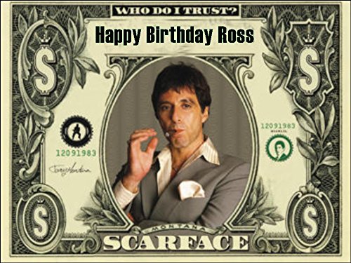 Buy A4 face Al Pacino Personalised Edible Icing Birthday Cake Topper ...