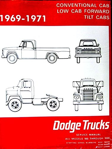 FULLY ILLUSTRATED 1969 1970 1971 DODGE PICKUP & TRUCKS FACTORY REPAIR ...