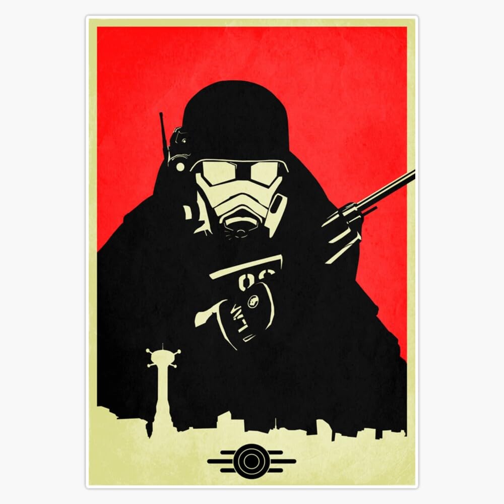 Amazon.com: Fallout NCR Ranger Contrast Fan Art Poster Sticker Vinyl ...