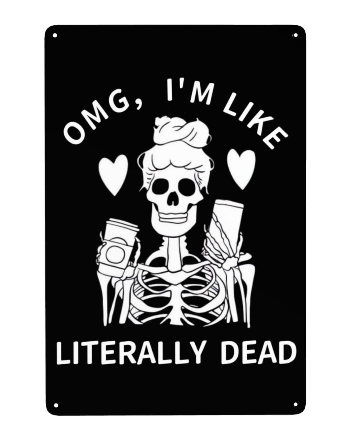 Omg Dead Memes OMG I'm Like Literally Dead, Mug, Halloween Mug, Spooky