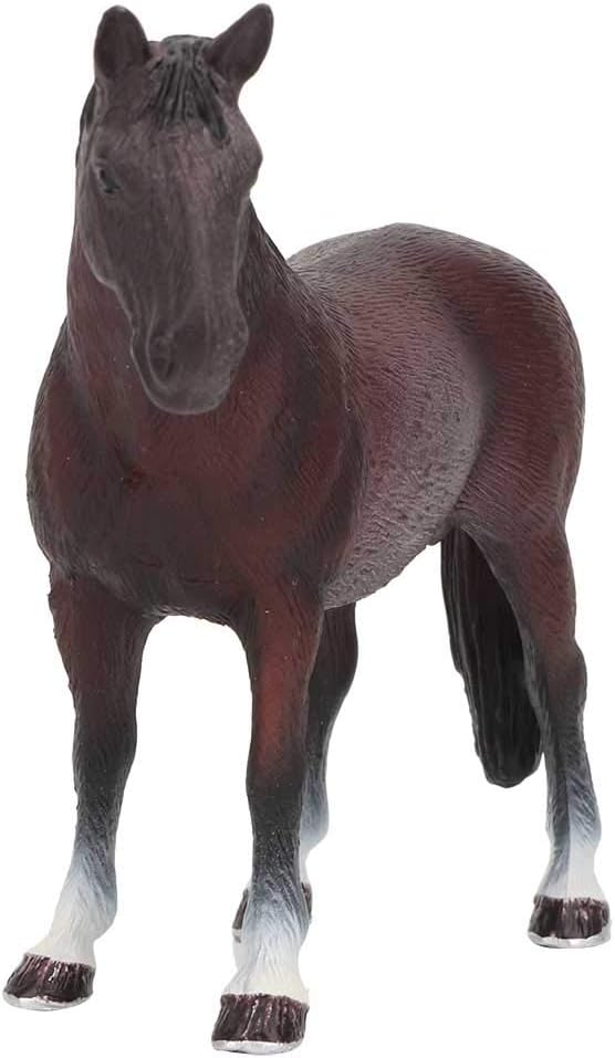 Tnfeeon Solid Plastic Horse Model Toy Large Wild Farm Horse Simulation ...