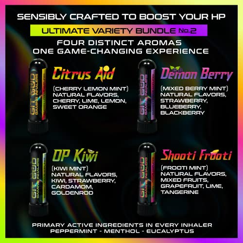 GIT GUD Nasal Stick Variety 4-Pack | Energy, and Focus Amplifier ...