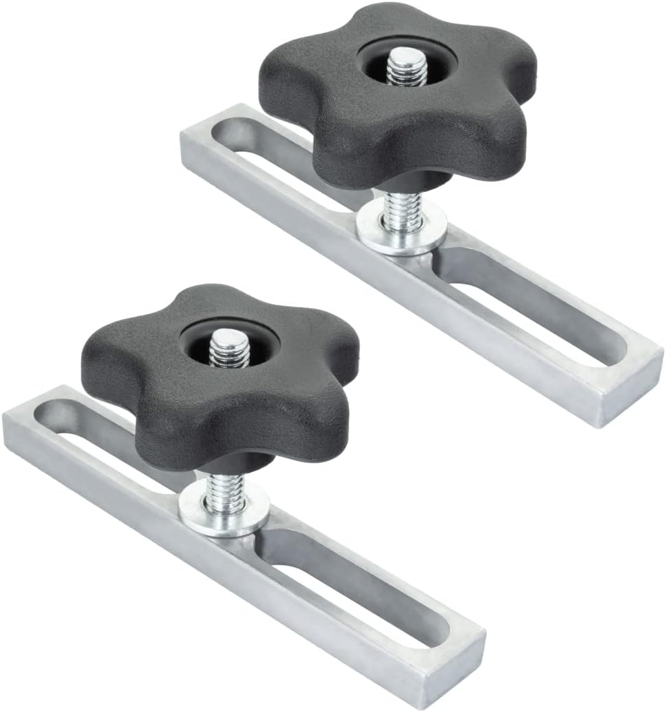 POWERTEC 71642 Miter Slot Hardware Kit (Slot Bars, Knobs, Screws ...