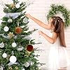 Amazon.com: SUPREME XMAS Christmas Ornaments Set, 30pcs 2.36'' White ...