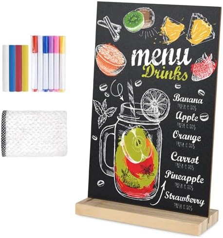 Amazon.com : BOUBONI 1 Pack Chalkboard 5.1x7.9 inch Small Chalkboard ...