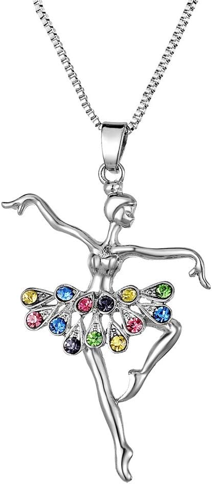 Amazon.com: Multi-Color Dancing Ballerina Dancer Ballet Pendant ...