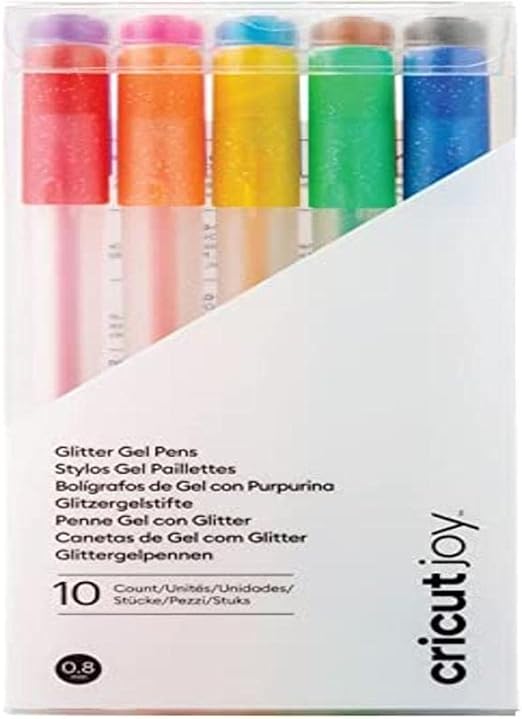 Amazon.com: Cricut Joy Sparkle Gel Pens (Set of 10), for Use with ...