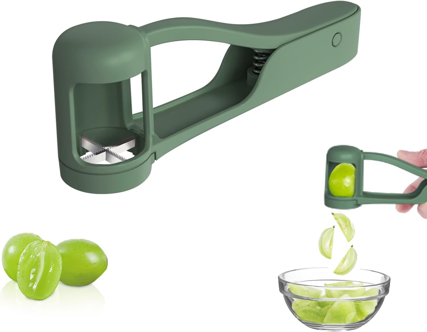 Amazon.com: valRegBill Grape Cutter for Toddlers - Food Grade Fruit ...