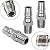 Amazon.com: TorSor 5 Pack Air Compressor Hose Fittings PM20 to 1/4" BSP ...