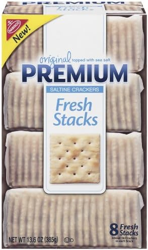 Amazon.com: Premium Saltines Fresh Stacks, 13.6-Ounce (Pack of6)