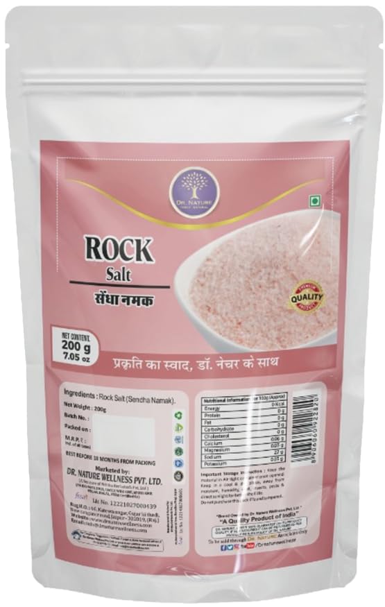 Rock Salt- Premium Sendha Namak | with Natural Trace Minerals | 200g ...