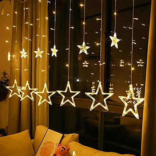 Buy Radha Nandini LED Light Curtain Decorations (12 Star,138 LED,8 ...