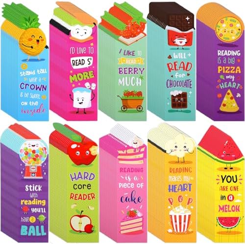Amazon.com: Double-Sided Water-Proof Cute Saying Bookmark Motivational ...