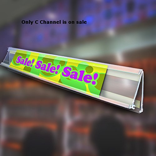 Amazon.com: Clear Flip-Up C Channel 72L x 2.25H Inches - Lot of 5 ...