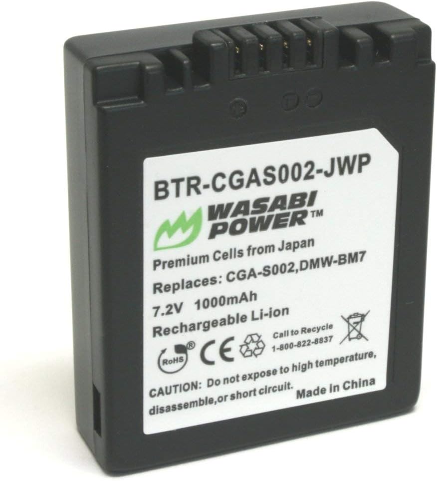 Amazon.com : Wasabi Power Battery for Panasonic DMW-BCJ13 and Panasonic ...