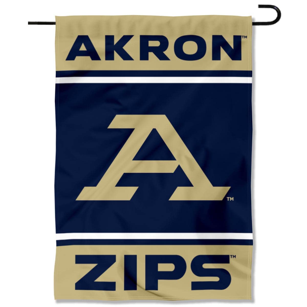 Amazon.com : College Flags & Banners Co. Akron Zips Double Sided Garden ...