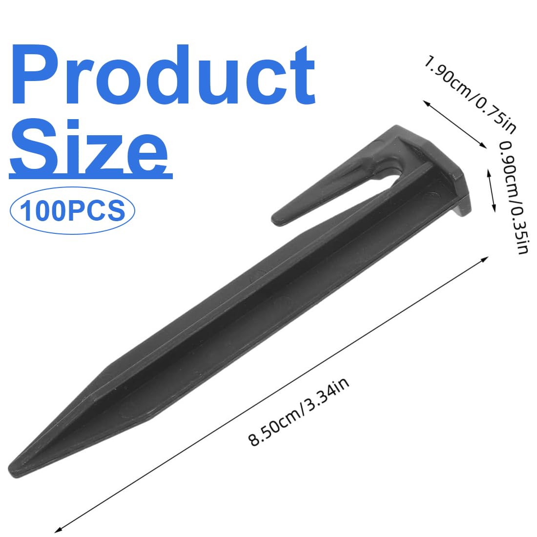Hooks Ground spikes, 100 PCS, for Securing Boundary Wire Mowing Robot ...