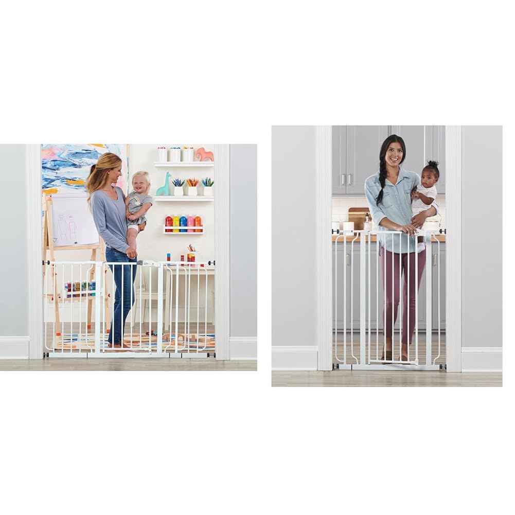 Amazon.com: Regalo 56-Inch Extra WideSpan Walk Through Baby Gate ...
