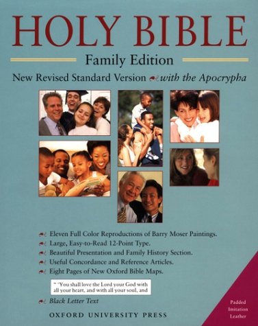 The Holy Bible with Apocrypha, Family Edition: New Revised Standard ...