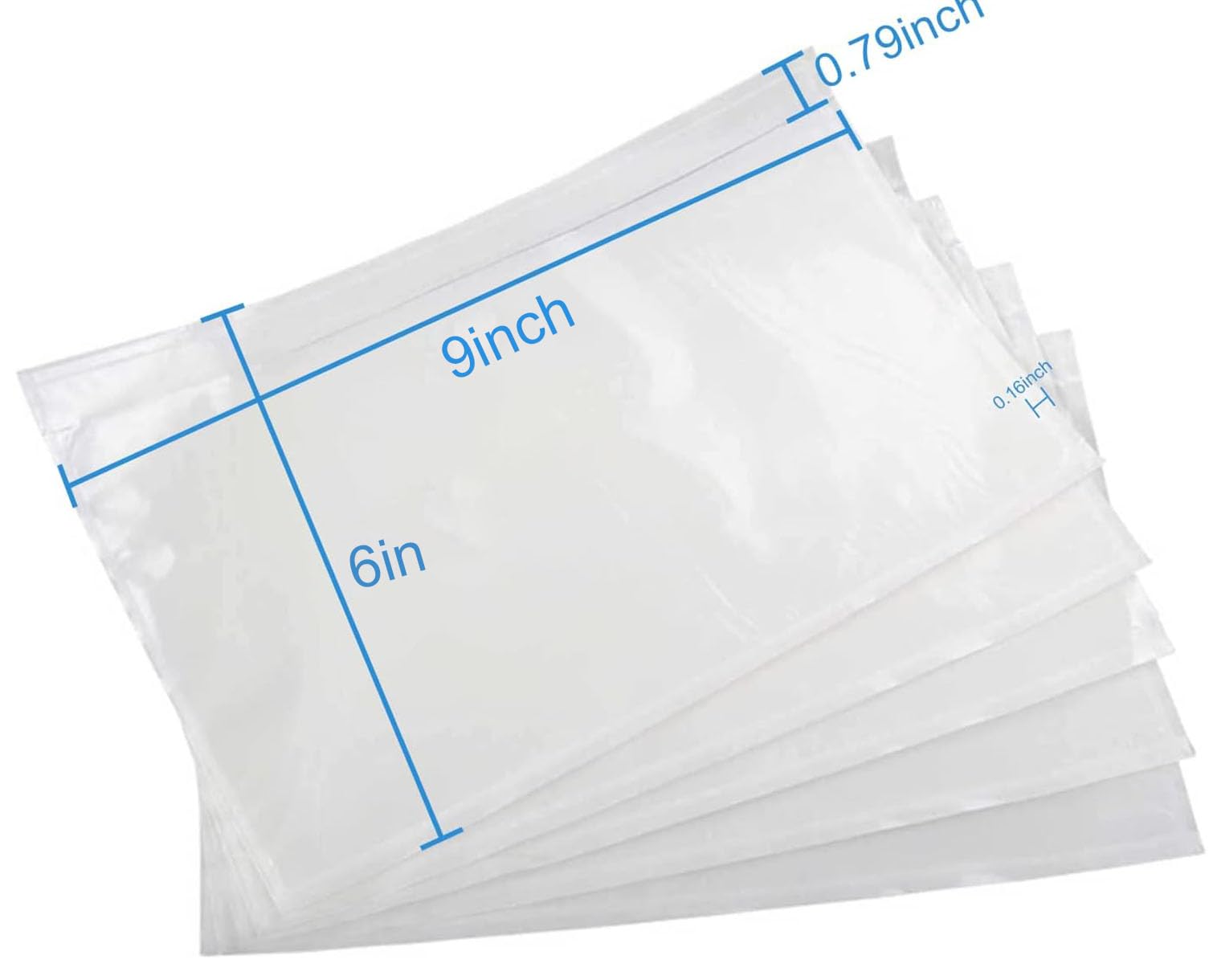 Snapklik.com : Coopaty 6" X 9" Adhesive Packing List Envelopes Clear ...