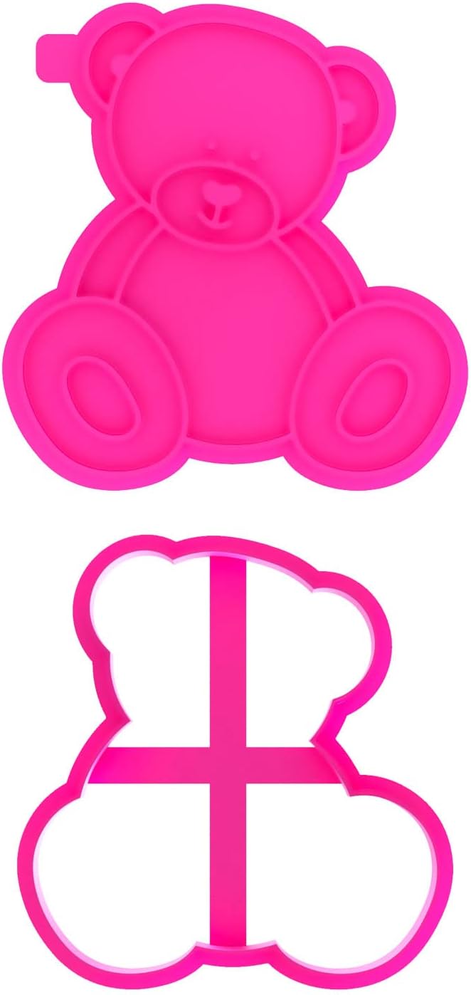 PME Teddy Bear Cutters, Small, Medium, Large Sizes, Set of 3,White ...