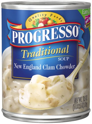 Amazon.com : Progresso New England Clam Chowder, Traditional, 18 oz ...
