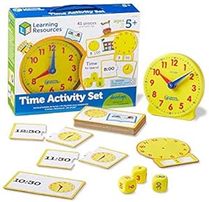 Amazon.com: Learning Resources Time Activity Set + Sight Word Swat Game ...